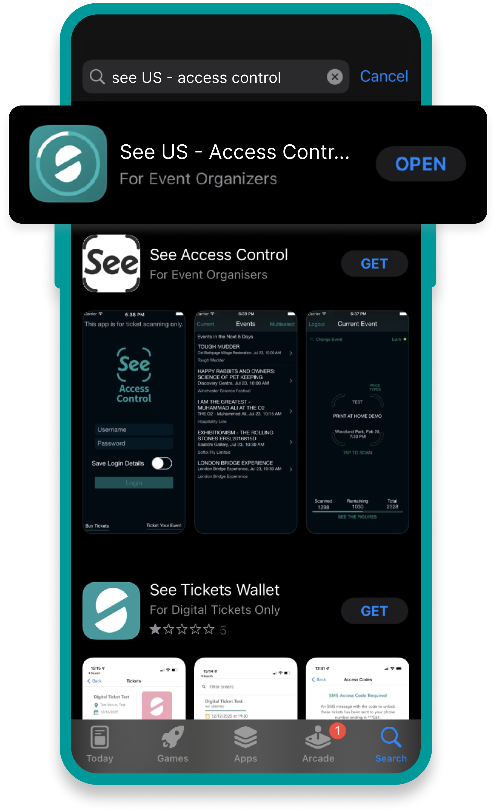 Access Control (New iOS Scanning) App – Client Support