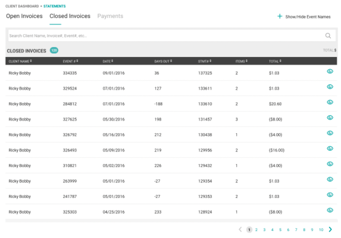 Statements & Invoices – Client Support